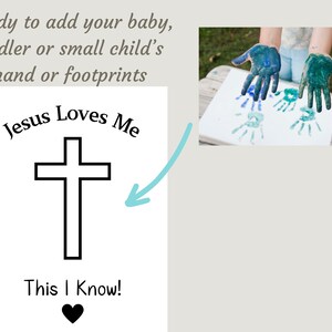 Church Craft Jesus Loves Me Kids Handprint Bundle for Daycare Nursery ...