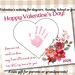 Valentine's Day Handprint Craft Printable Parent Grandparent Gift Baby ...