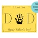 Father's Day Best Dad Handprint Craft Gift for Dad | Activity for Baby ...
