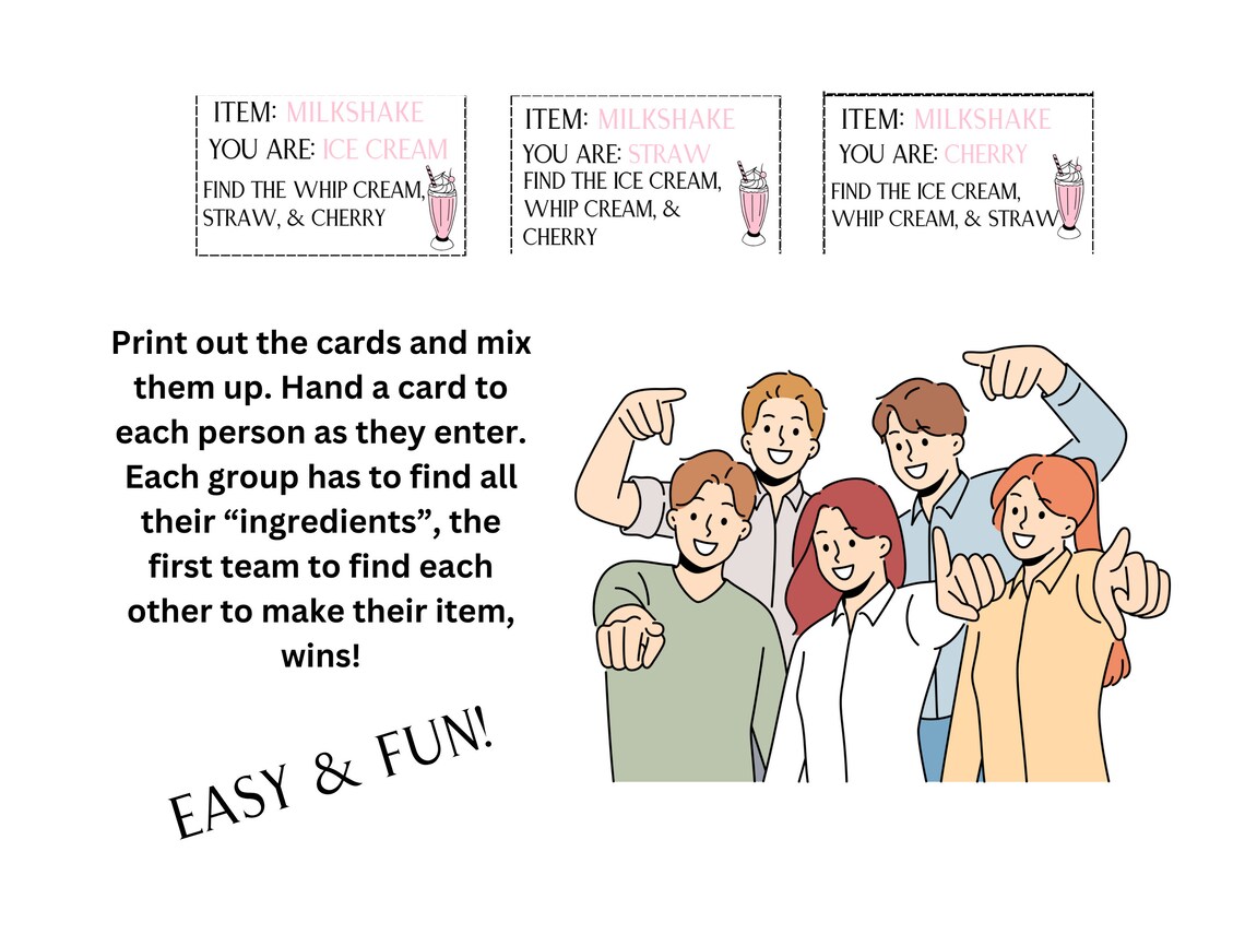 Ice Breaker Group Game Printable Youth Group Classroom Mixer for Teens ...