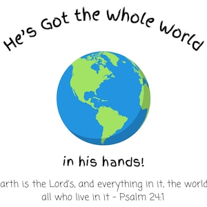 Kids Church Craft Whole World Handprint Art for Babies, Kids, Toddlers ...