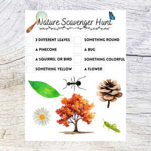 Nature Scavenger Hunt - Etsy