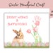 Kids Easter Bunny Handprint Craft Activity Printable Easter Craft Card ...