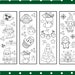 Printable Christmas Coloring Bookmarks | Holiday Craft (PDF Pattern ...