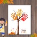 Kids Fall Tree Leaves Handprint Craft Printable, Daycare or Preschool ...