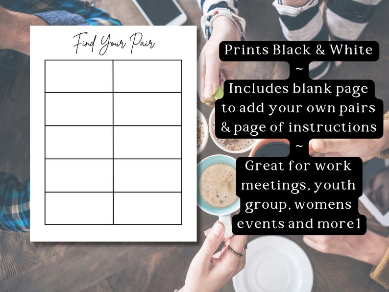 Ice Breaker Group Game Printable - Icebreaker Classroom Mixer or Team ...