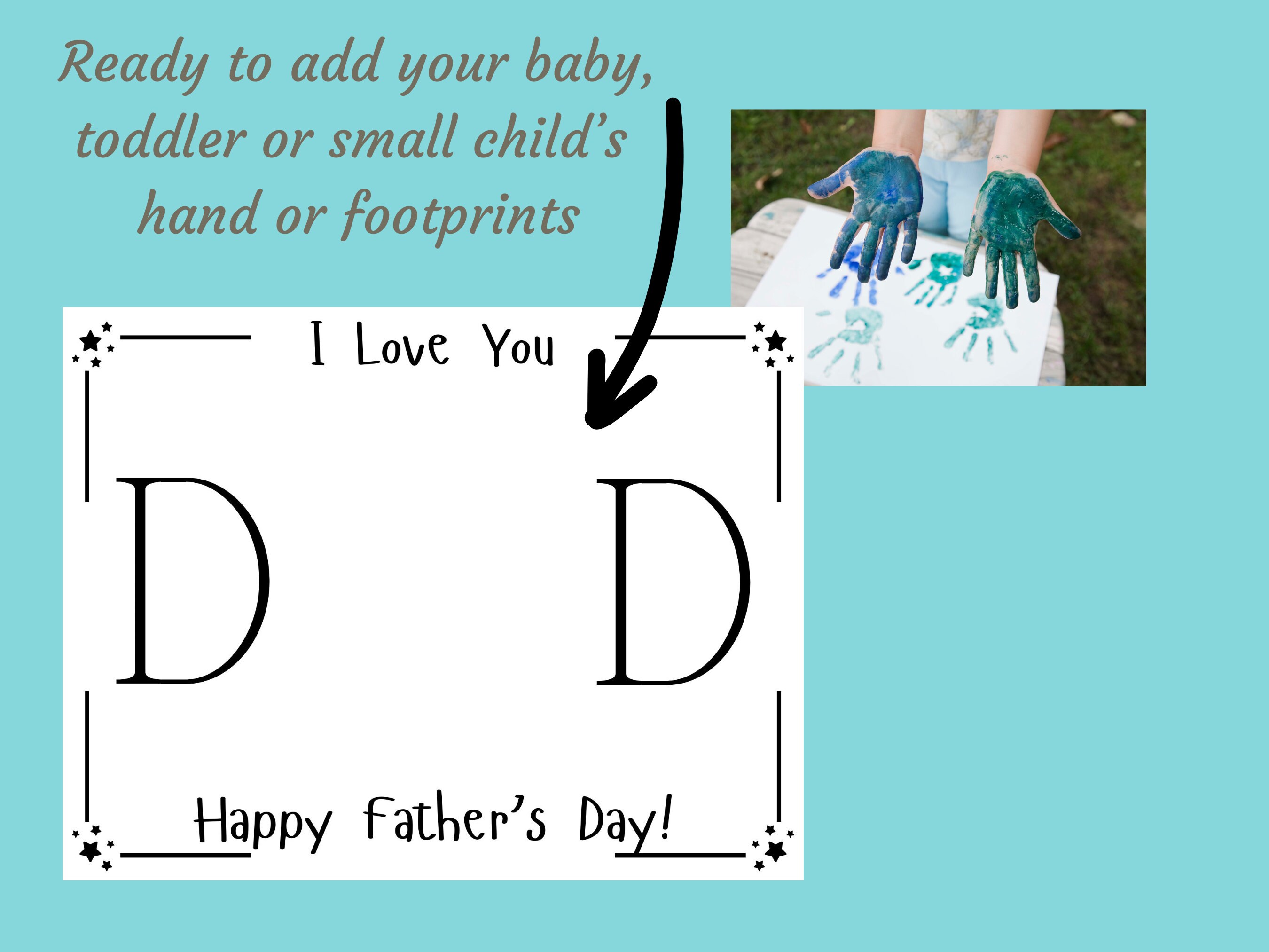 Father's Day Best Dad Handprint Craft Gift for Dad | Activity for Baby ...