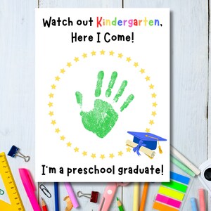 Preschool Graduation Handprint Craft Teacher Resource or Homeschool ...
