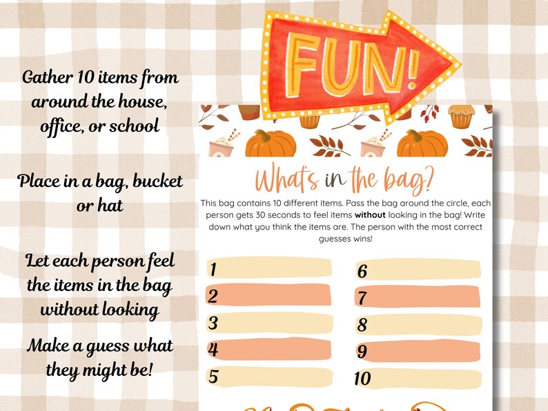 Thanksgiving Ice Breaker Group Game for Family Gatherings, Office or ...