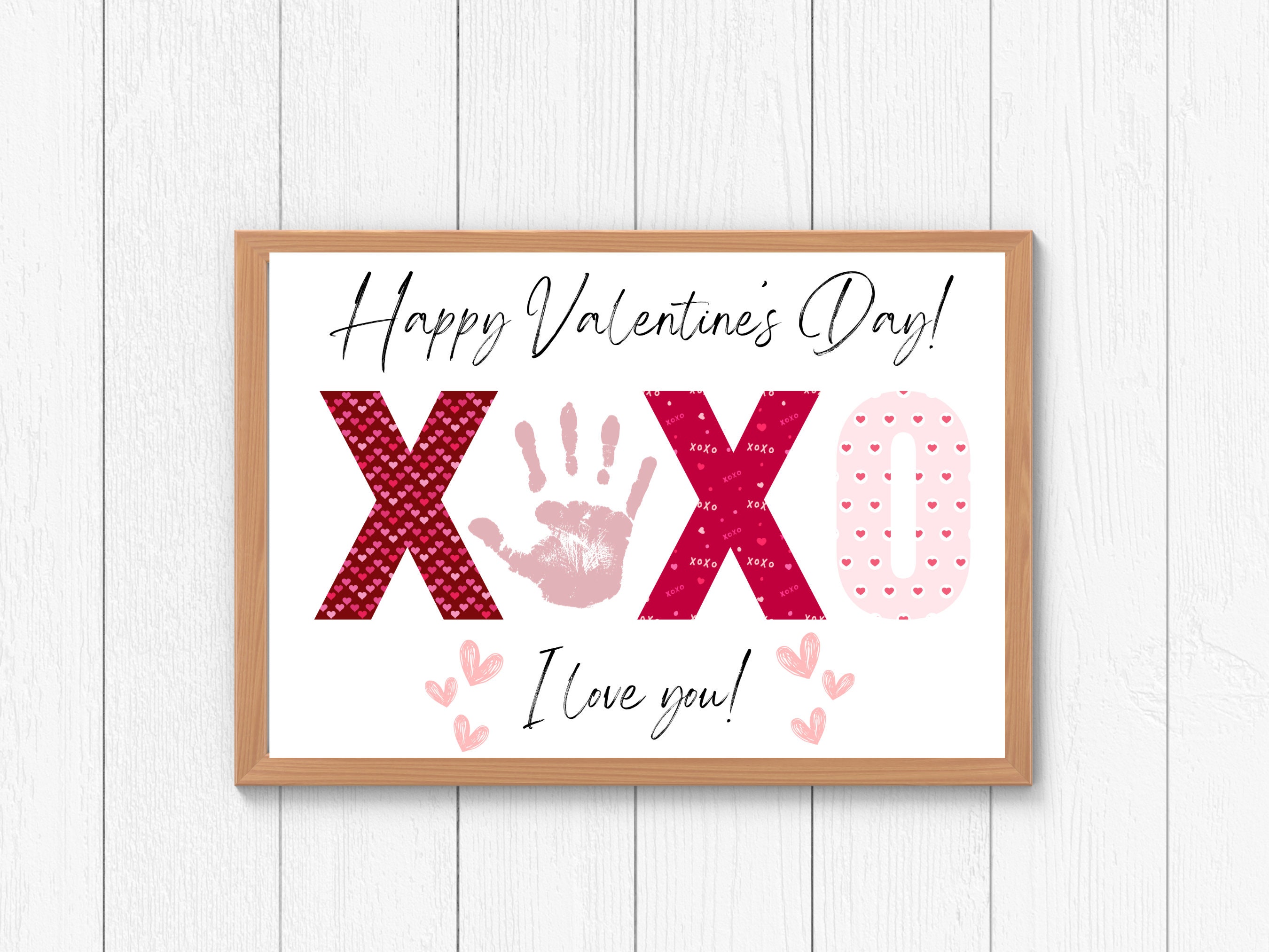 Valentine's Day Handprint Craft Bundle Printable Parent Gift Baby Kids ...
