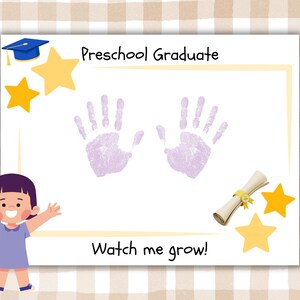 Preschool Graduation Handprint Craft for Class or Daycare, DIY Kids ...