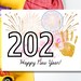 New Years Handprint Craft | 2025 Kids Preschool or Daycare Activity ...
