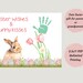 Kids Easter Bunny Handprint Craft Activity Printable Easter Craft Card ...
