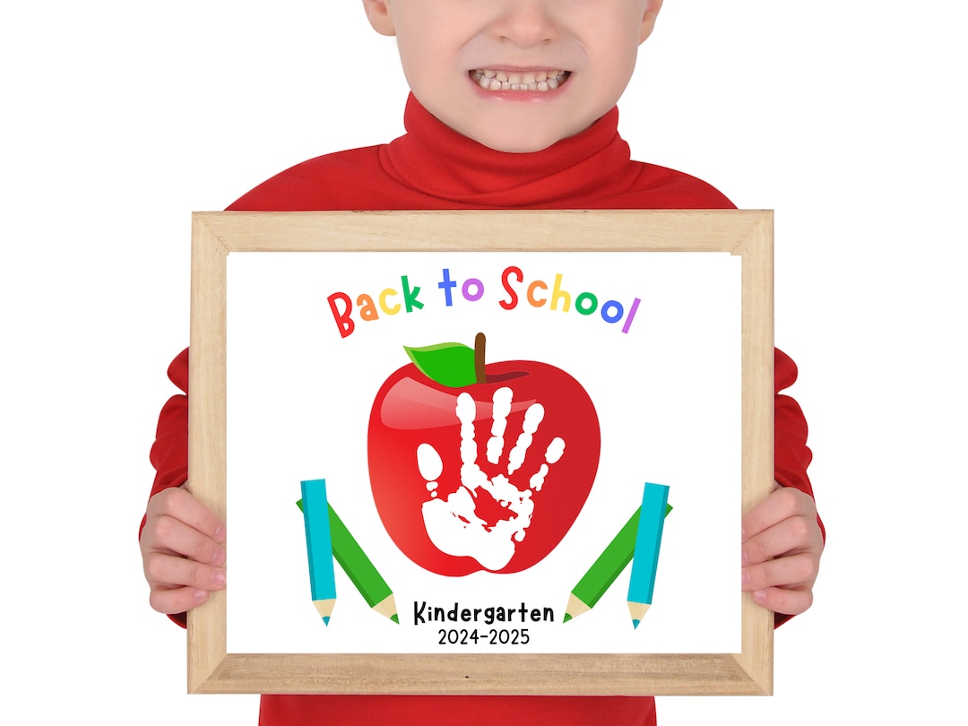 Back to School Handprint Craft for Kindergarten Kids - Fun Back to ...