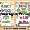 School Nurse Poster Body Chart Printable Sign Wall Art Nurse Office ...