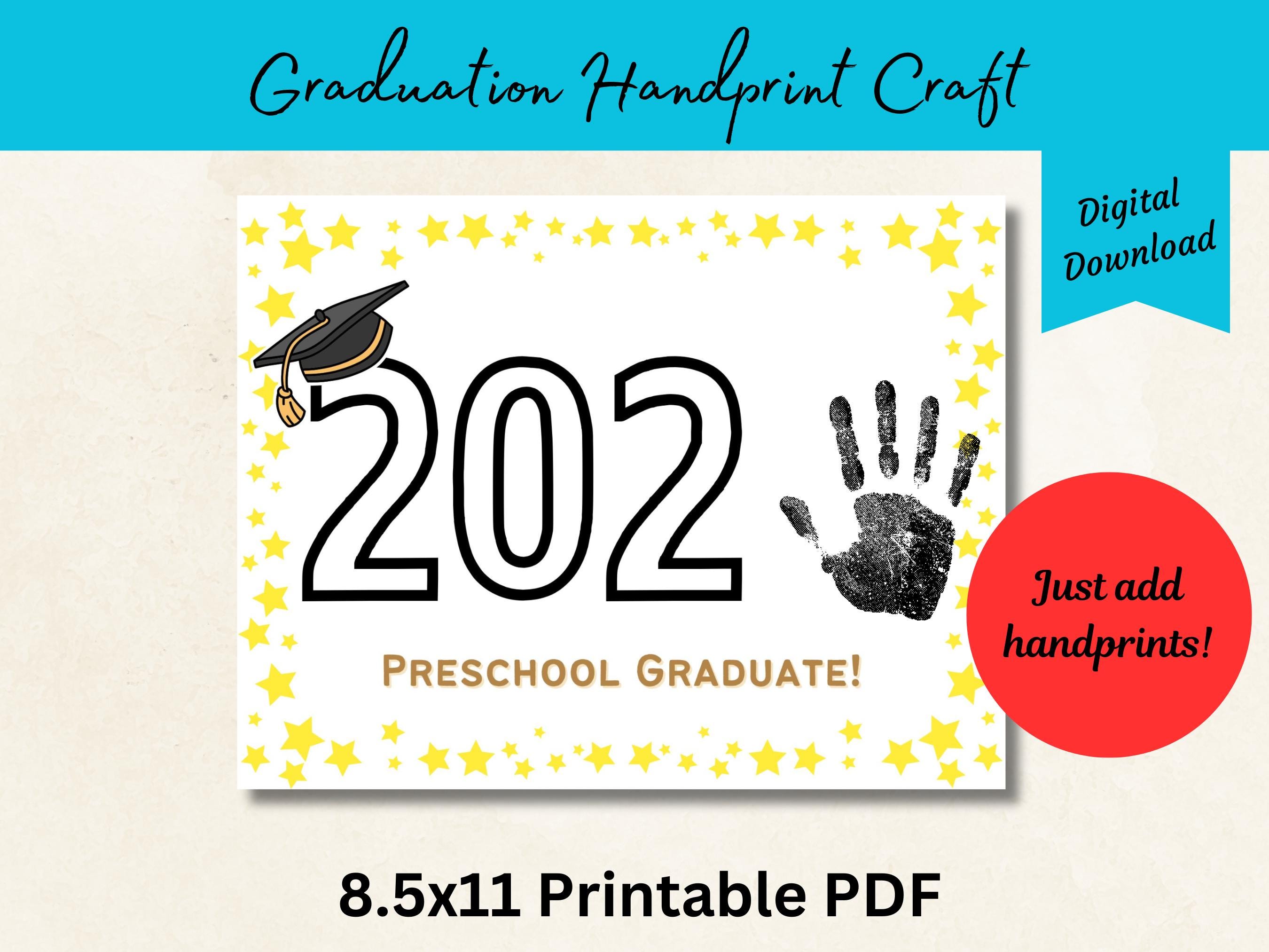 Preschool Graduation Handprint Craft Teacher Resource or Homeschool ...