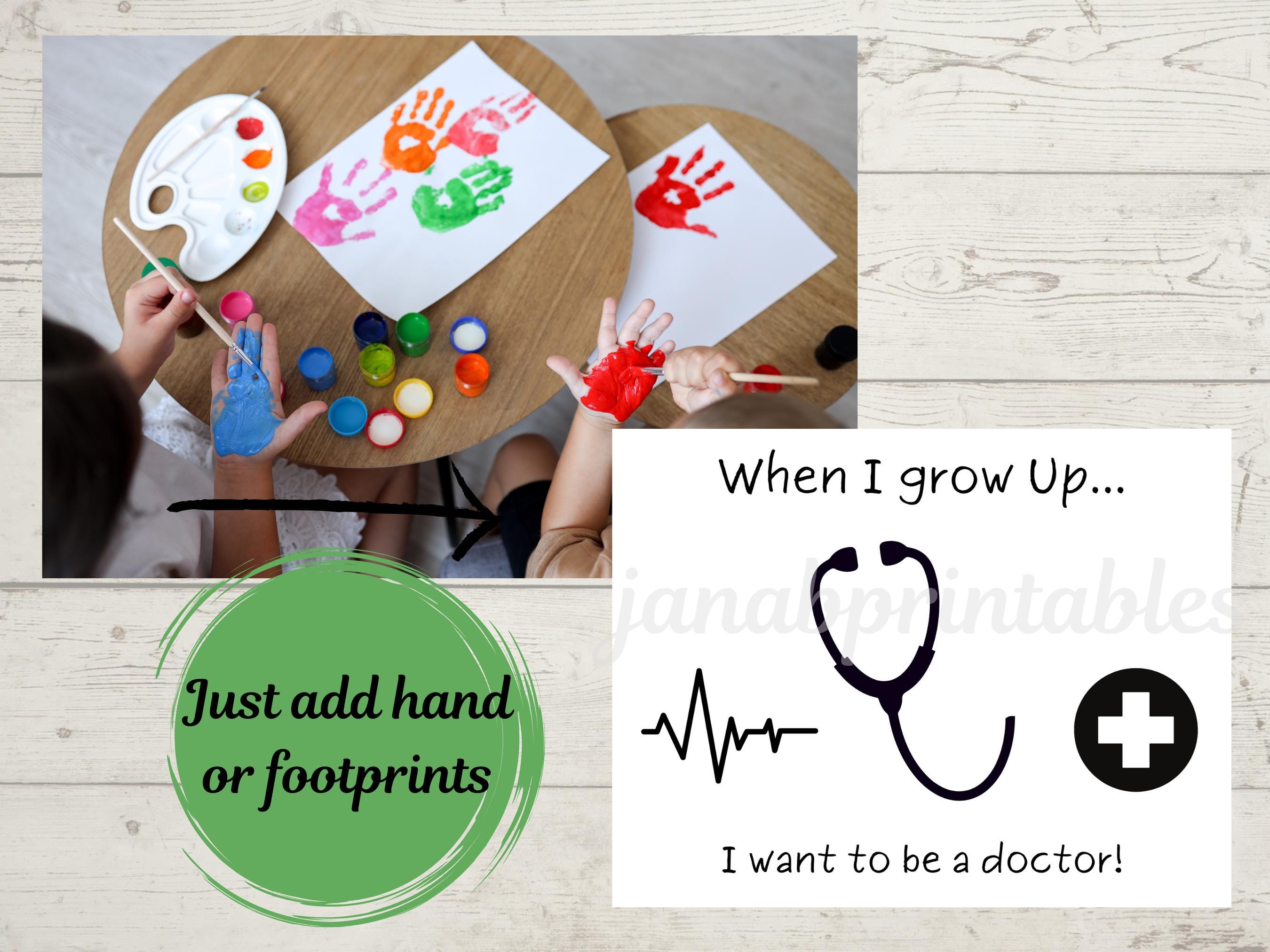 Doctor Handprint Craft: 'when I Grow Up' Activity (digital Download) - Etsy