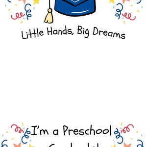 Preschool Graduation Handprint Craft Teacher Resource or Homeschool ...