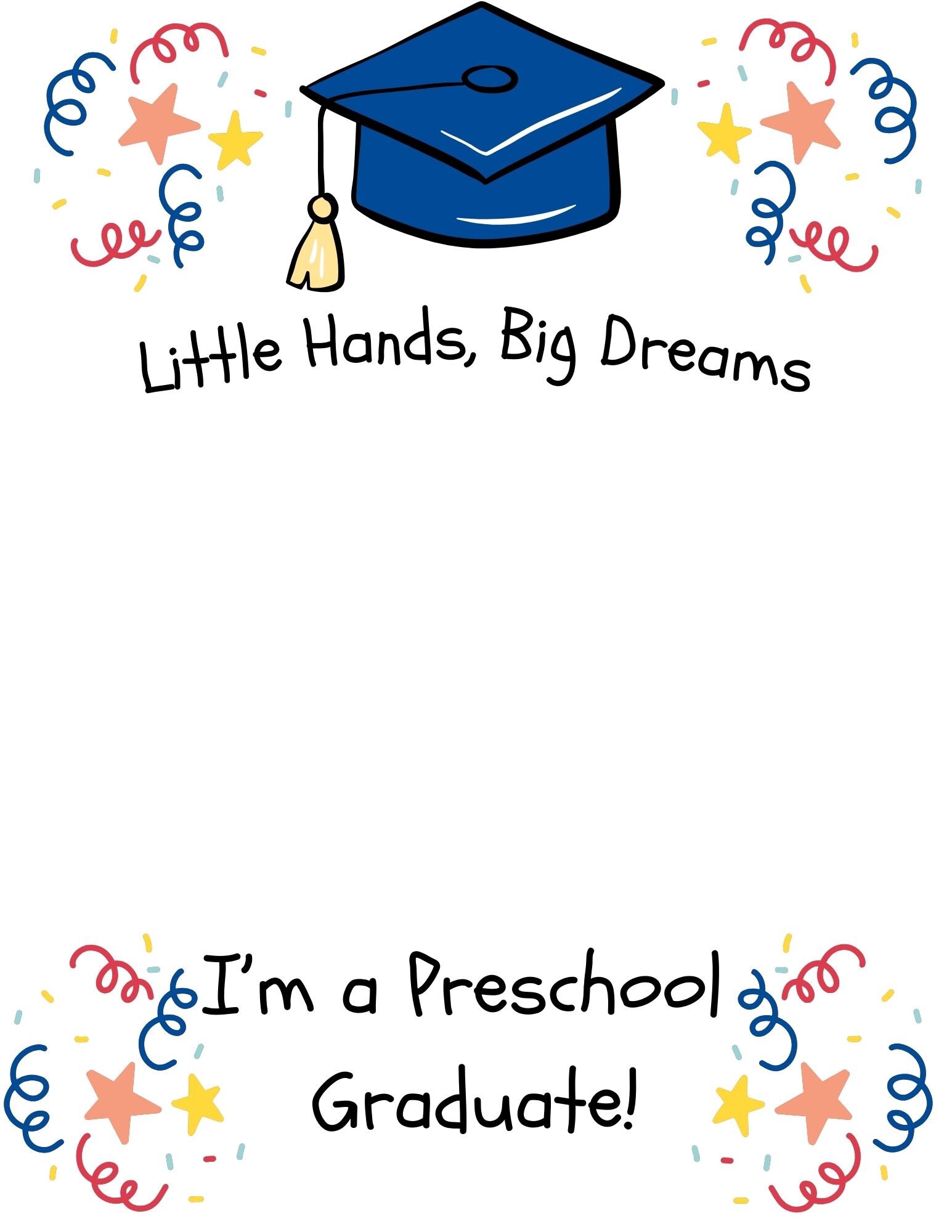 Preschool Graduation Handprint Craft Teacher Resource or Homeschool ...
