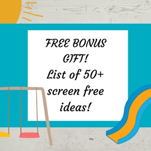 Kids Screen Free 30 Day Challenge Printable Tracker - Summer Break No ...