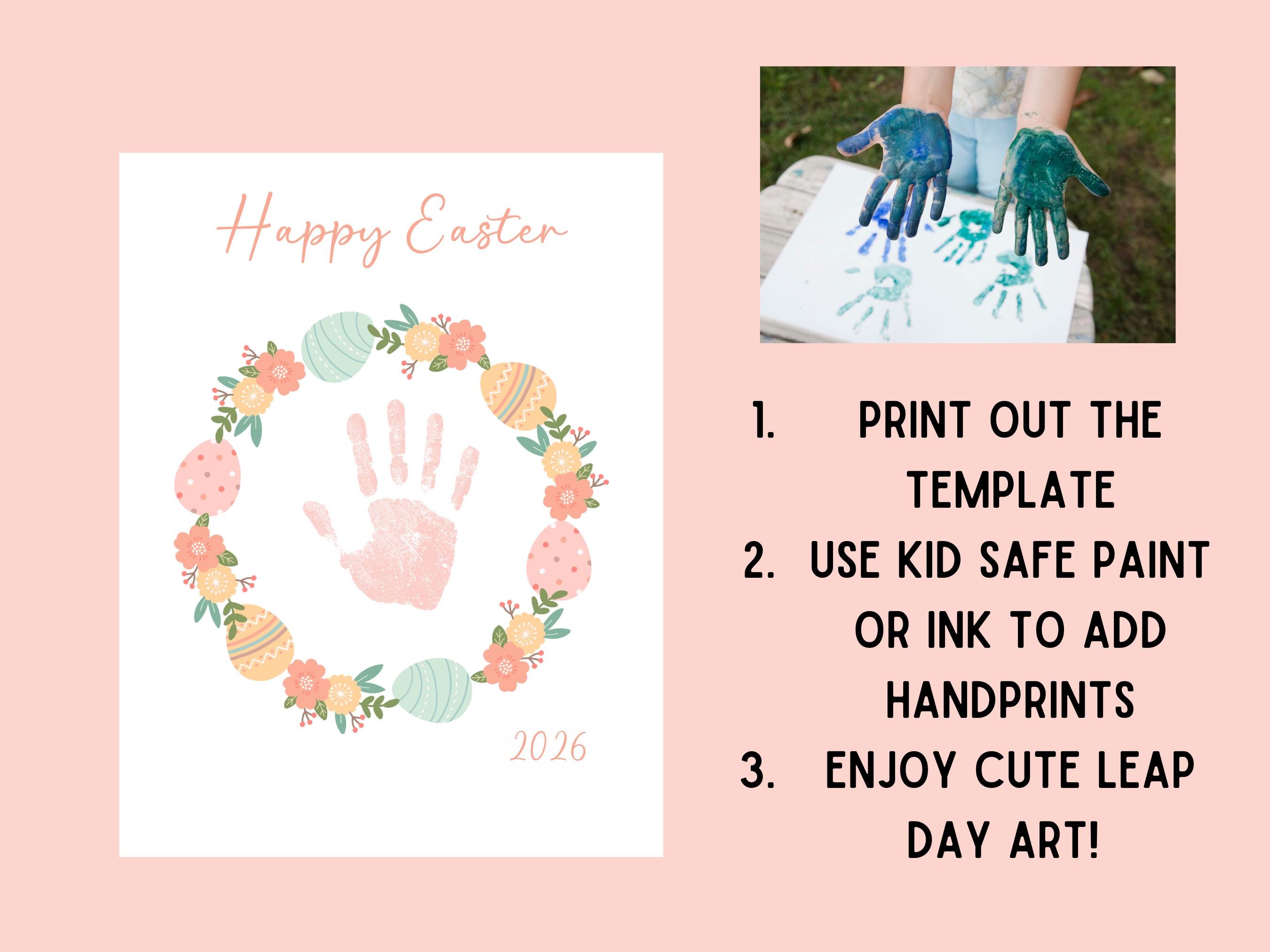 Easter Handprint Craft for Kids Baby Toddler or Preschooler for Home ...