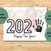 New Years Handprint Craft | 2025 Kids Preschool or Daycare Activity ...