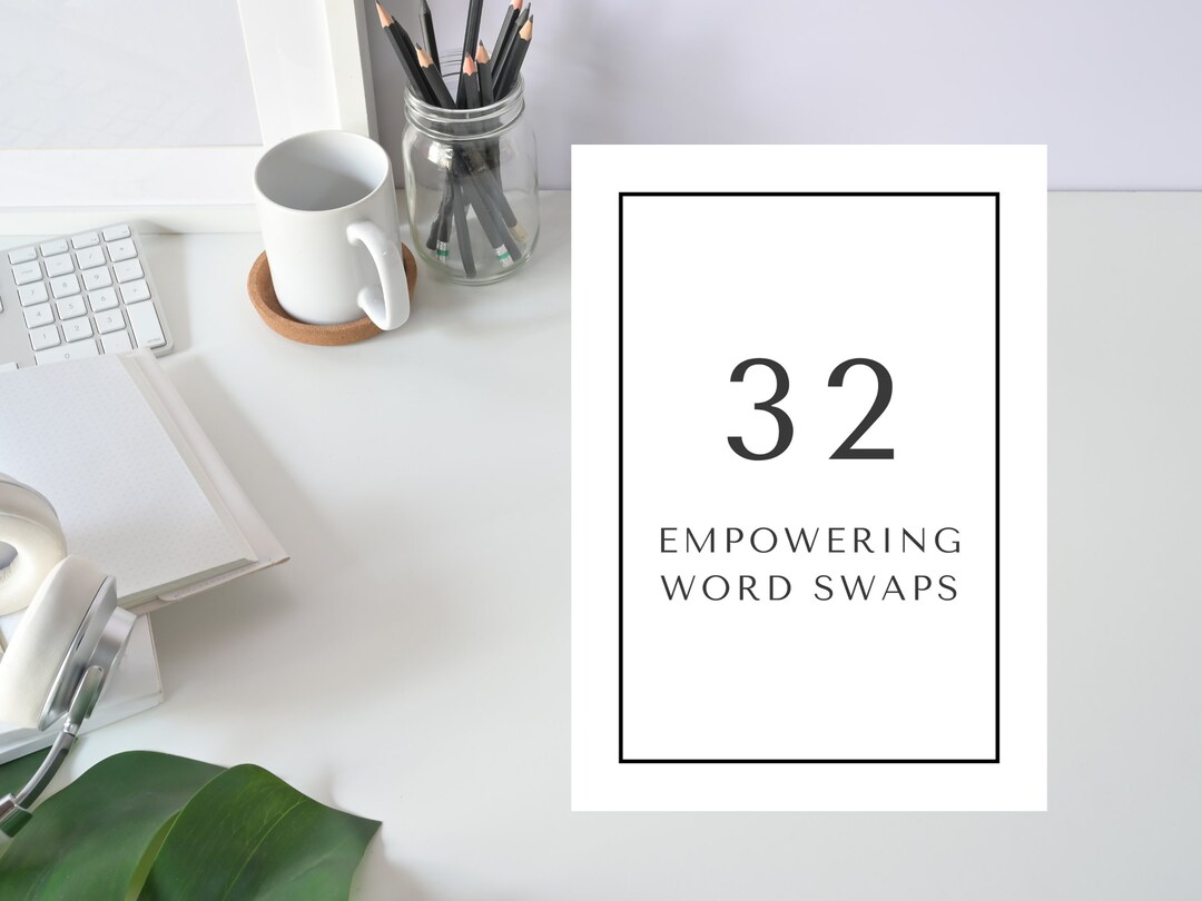 Word Swap Affirmation Minimalist Printable 5x7 Cards Digital - Etsy