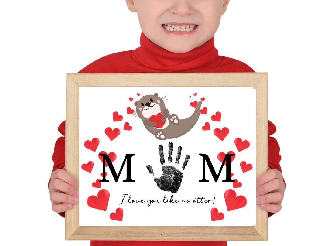 Mothers Day Handprint Craft Activity Printable, Gift for Mom From Baby ...
