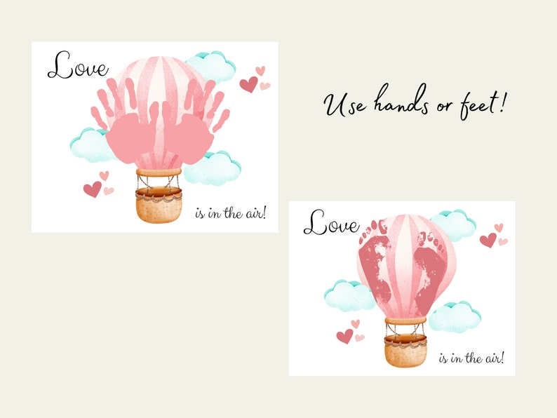 Valentine's Day Handprint Craft Bundle Printable Parent Gift Baby Kids ...
