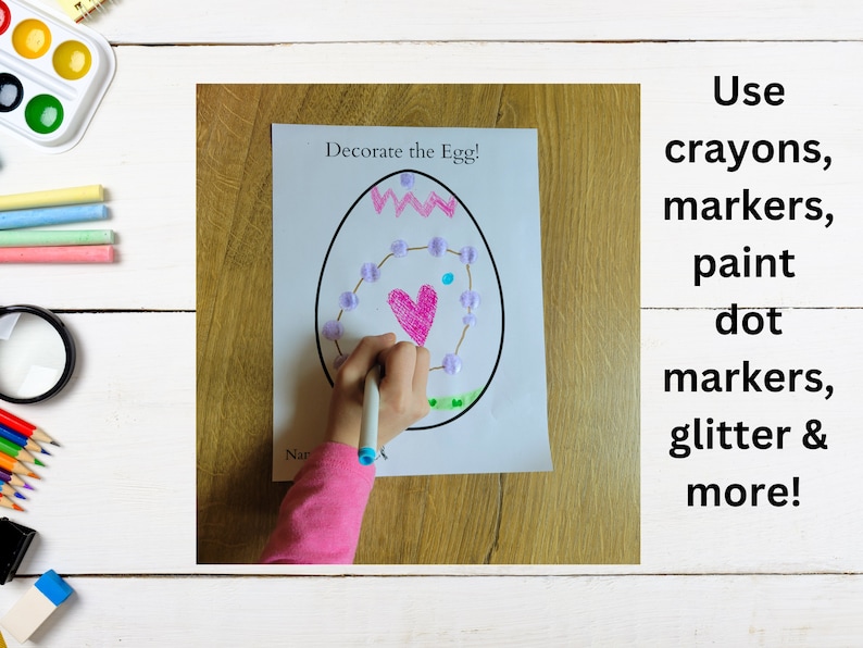 Easter Egg Coloring Page for Kids Printables - Fun for All Ages to ...