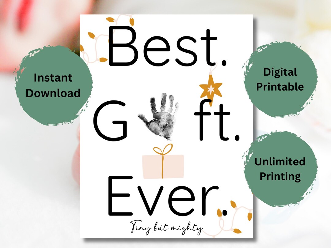 Preemie NICU Christmas Holiday Handprint Craft for NICU Parents Preemie ...