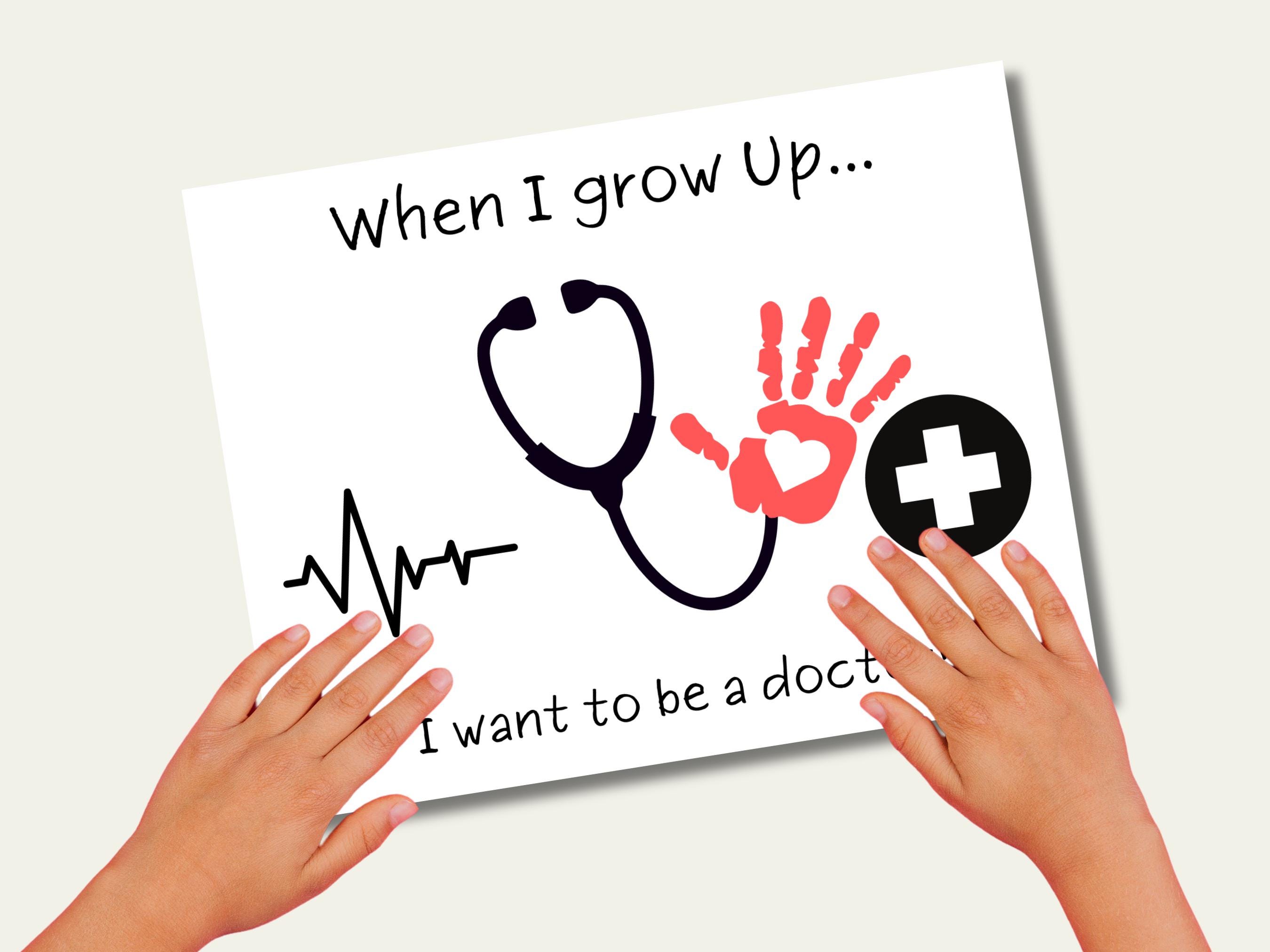 Doctor Handprint Craft: 'when I Grow Up' Activity (digital Download) - Etsy