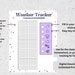 Weather Tracker Chart Printable | Daily Weekly Monthly Weather Graph ...