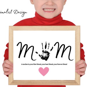 Mothers Day Handprint Craft Printable | Gift for Mom From Baby, Toddler ...