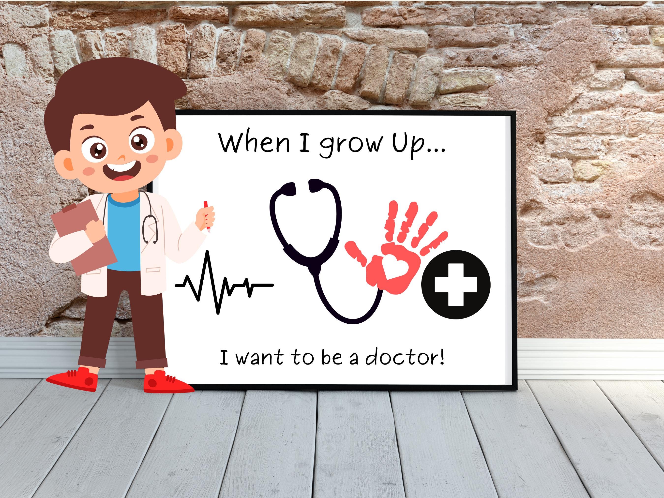 Doctor Handprint Craft: 'when I Grow Up' Activity (digital Download) - Etsy