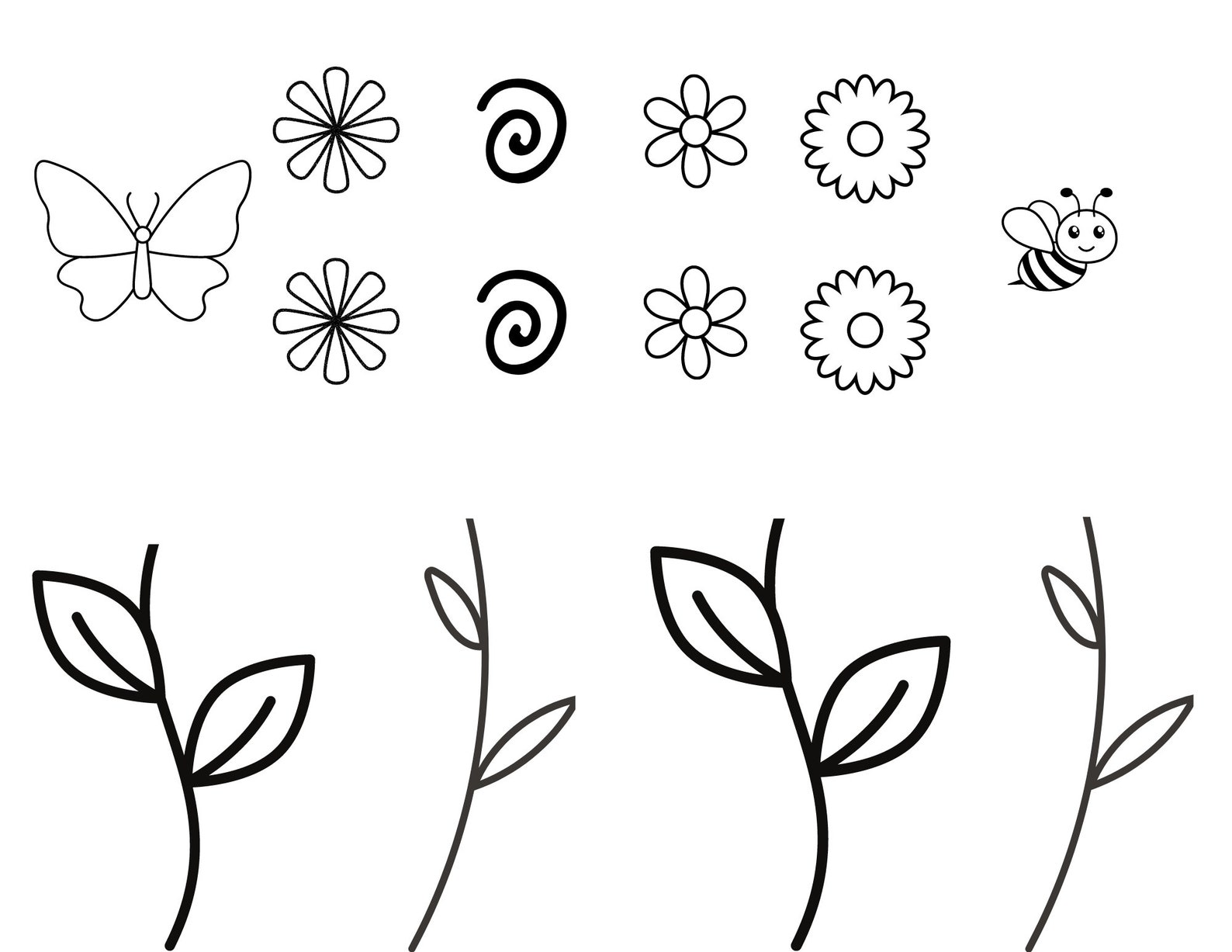 Kids Flower Craft Spring Printable Build a Flower - Preschool Paper ...