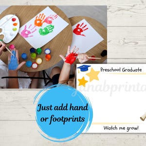 Preschool Graduation Handprint Craft for Class or Daycare, DIY Kids ...