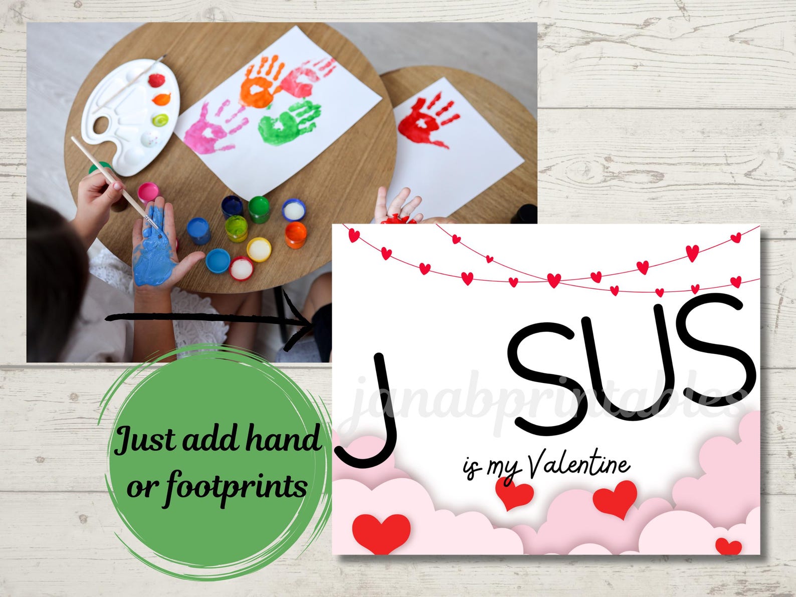 Kids Church Craft Jesus is My Valentine Handprint Art for Babies, Kids ...