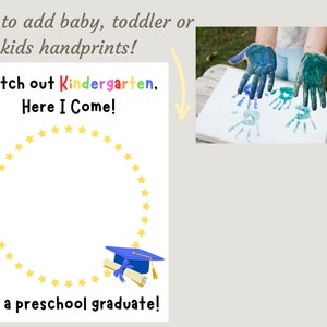 Preschool Graduation Handprint Craft Teacher Resource or Homeschool ...