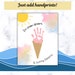 Kids Summer Handprint Craft Printable - End of School Year Art Activity ...