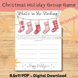 Holiday Christmas Ice Breaker Group Game for Family Gatherings, Office ...