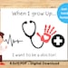 Doctor Handprint Craft: 'when I Grow Up' Activity (digital Download) - Etsy