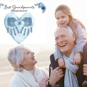 Grandparents Day Printable Handprint Craft Activity, Gift for Grandma ...