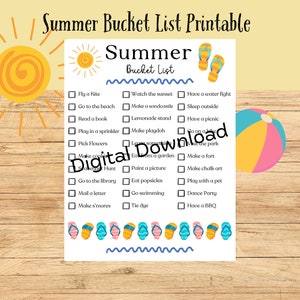 Summer Bucket Activity List for Summer | I'm Bored Ideas for Summer ...