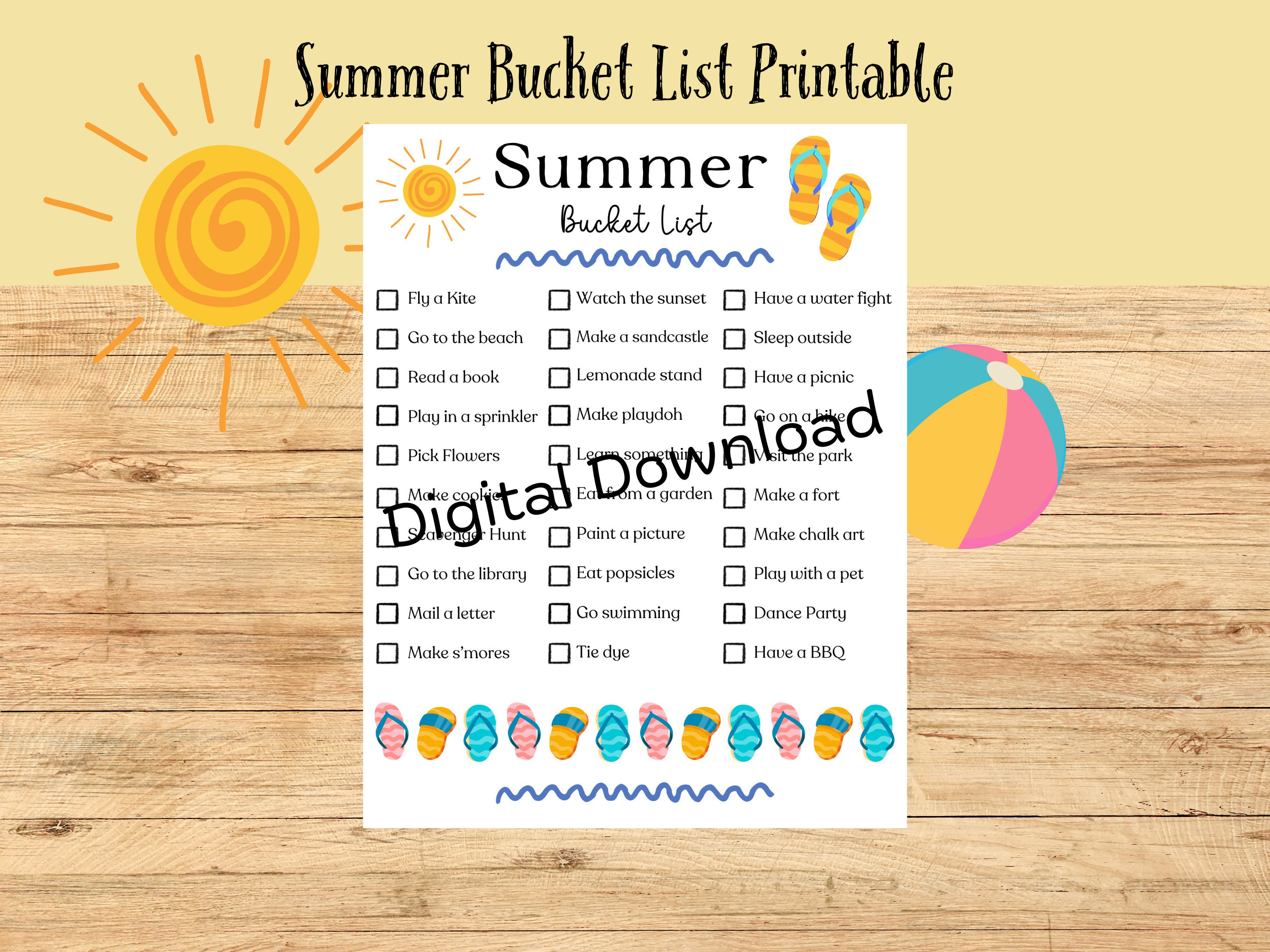 Summer Bucket Activity List for Summer | I'm Bored Ideas for Summer ...