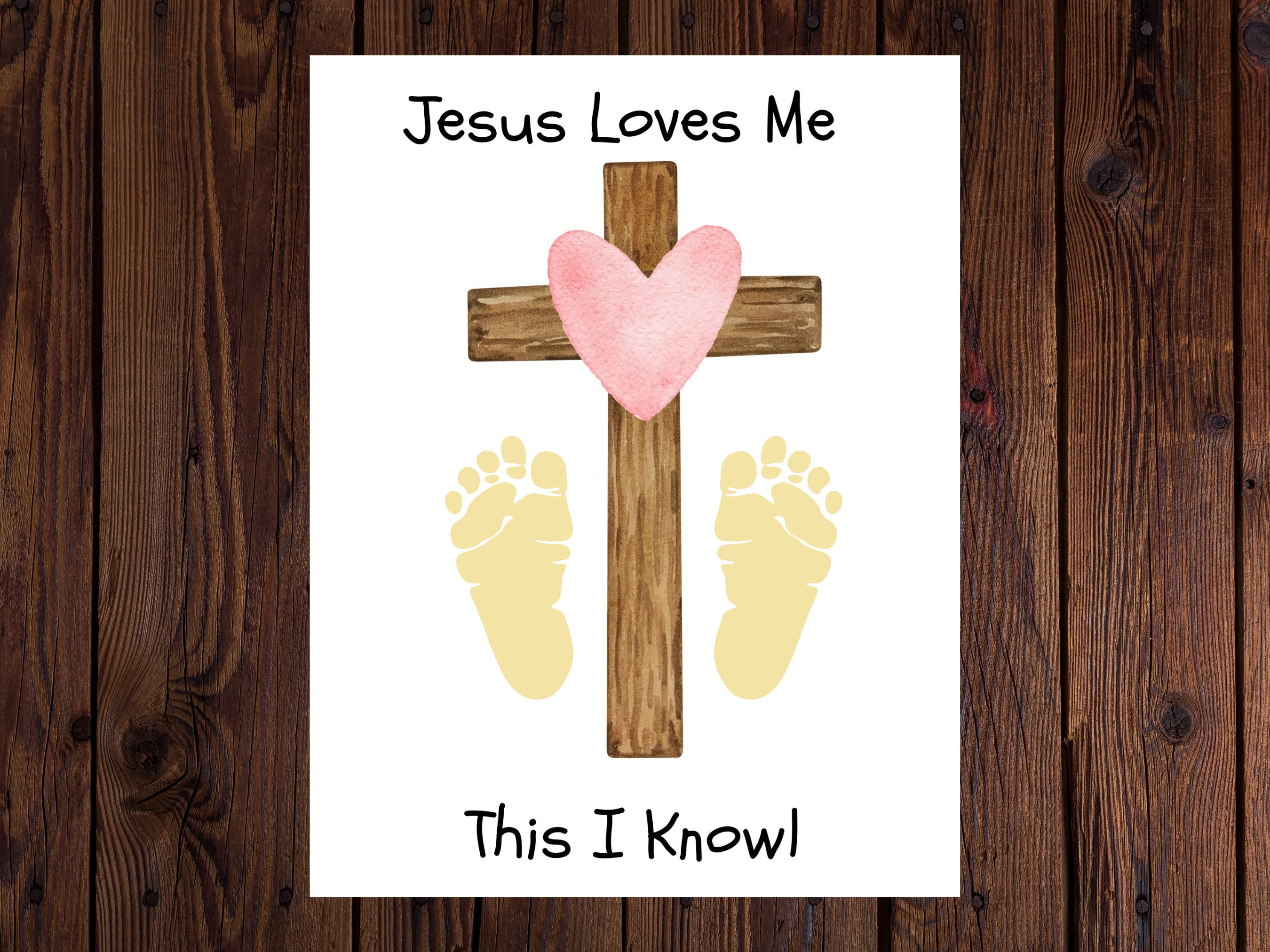 Church Kids Craft Jesus Loves Me Kids Handprint Activity for Daycare ...