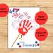 Kids Fourth of July Handprint Craft Printable Activity, Firework Art ...