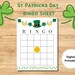 St Patricks Day BLANK Bingo Sheet, Customizable Party Game (digital ...