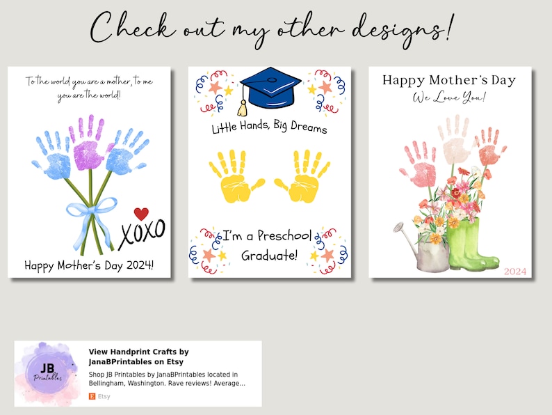 Mothers Day DIY Handprint Craft Card Printable Gift for Mom | Best Mom ...
