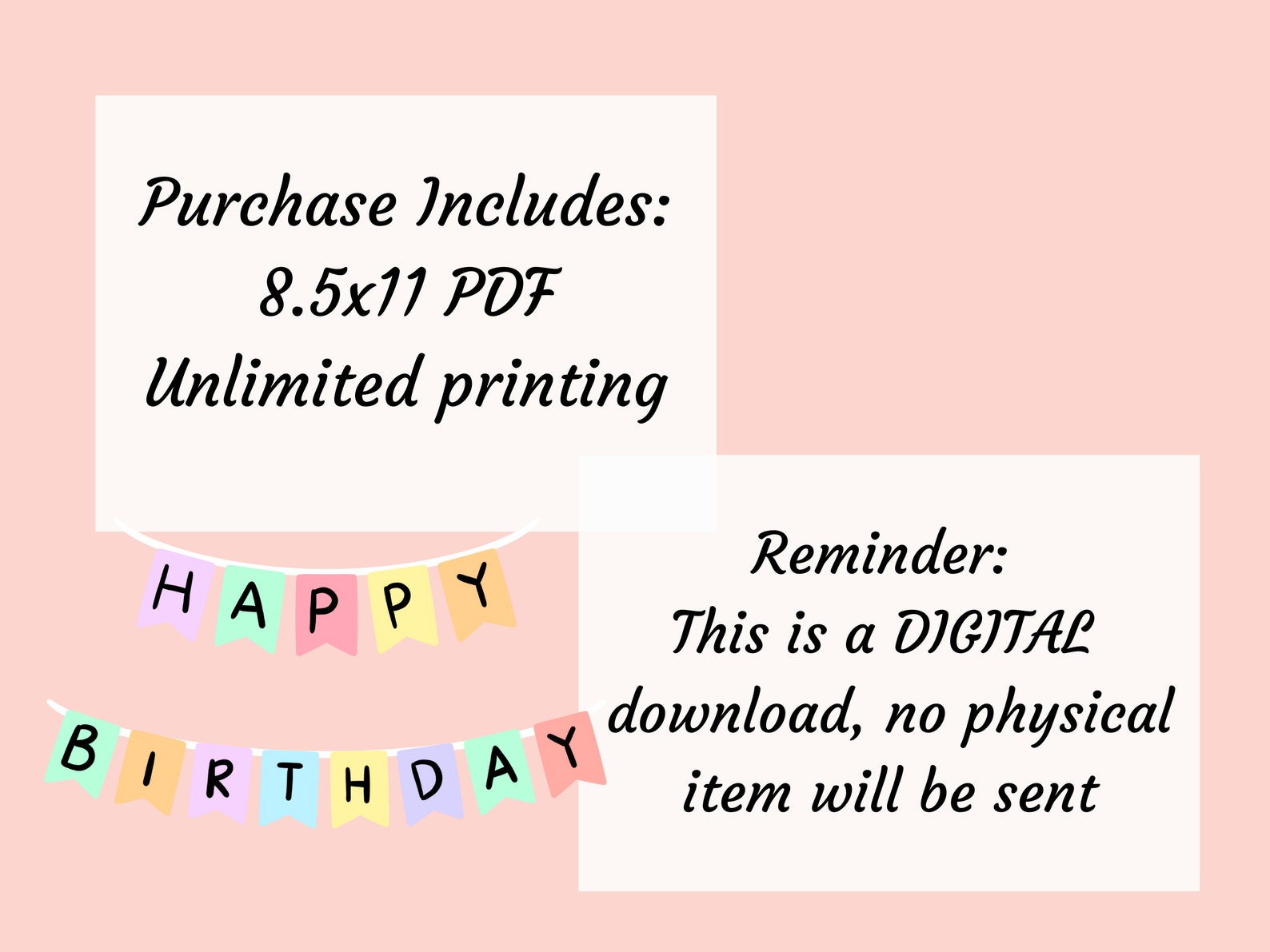 Happy Birthday Group Fingerprint Card | Gift for Student Teacher or ...